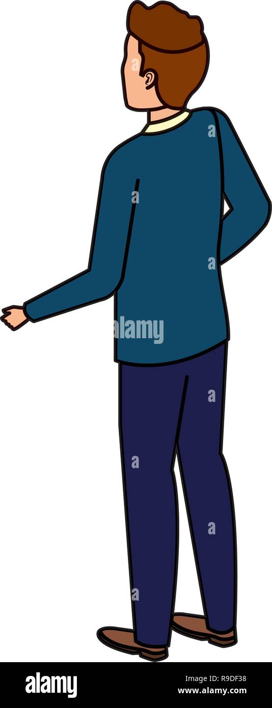 elegant businessman back avatar character Stock Vector Image & Art - Alamy