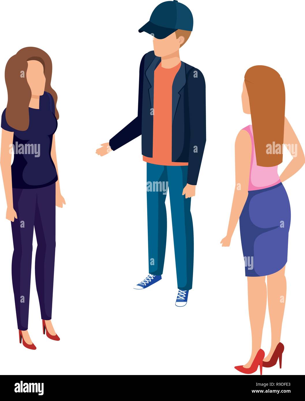 group of business people avatars characters Stock Vector Image & Art ...