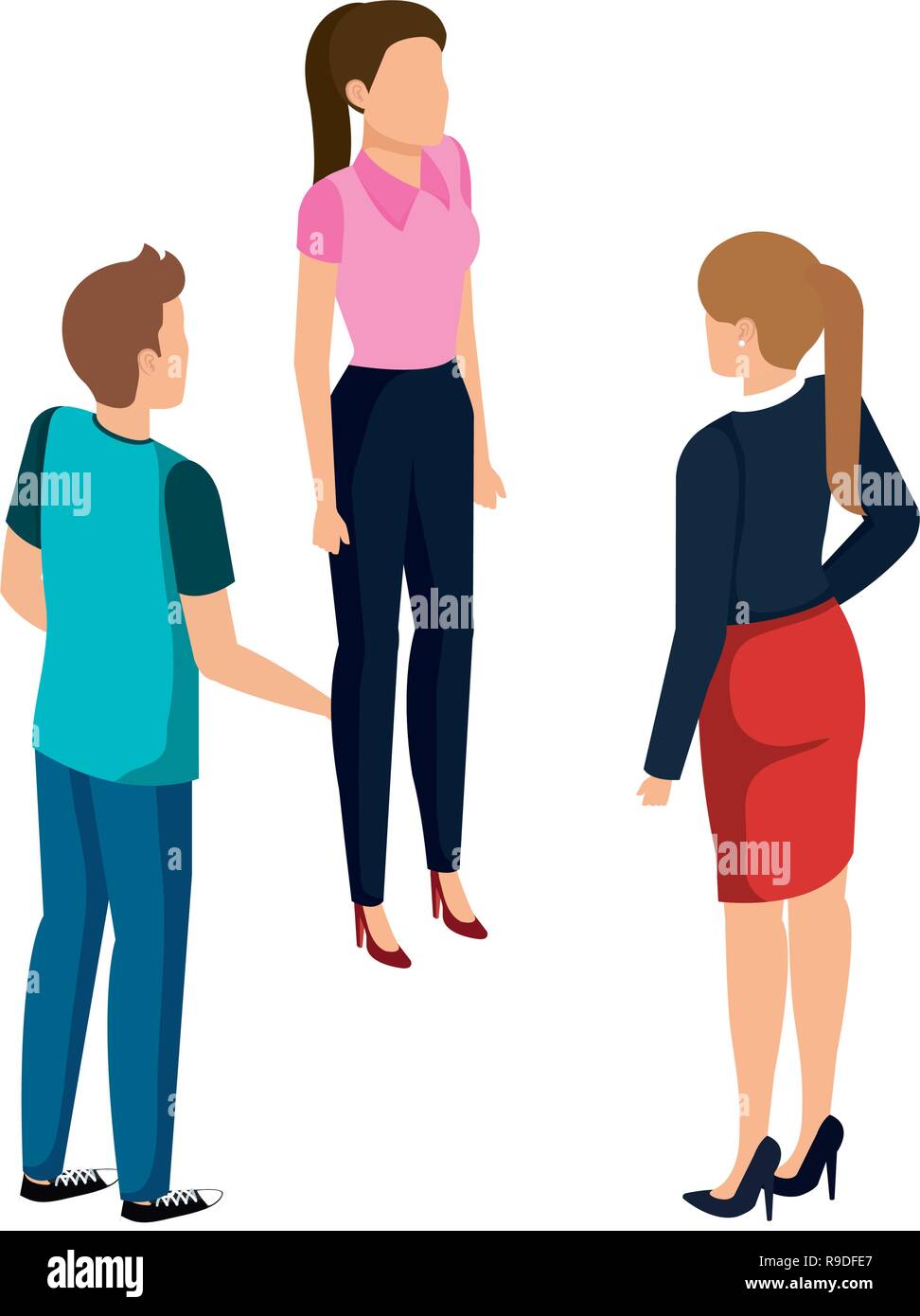group of business people avatars characters Stock Vector Image & Art ...