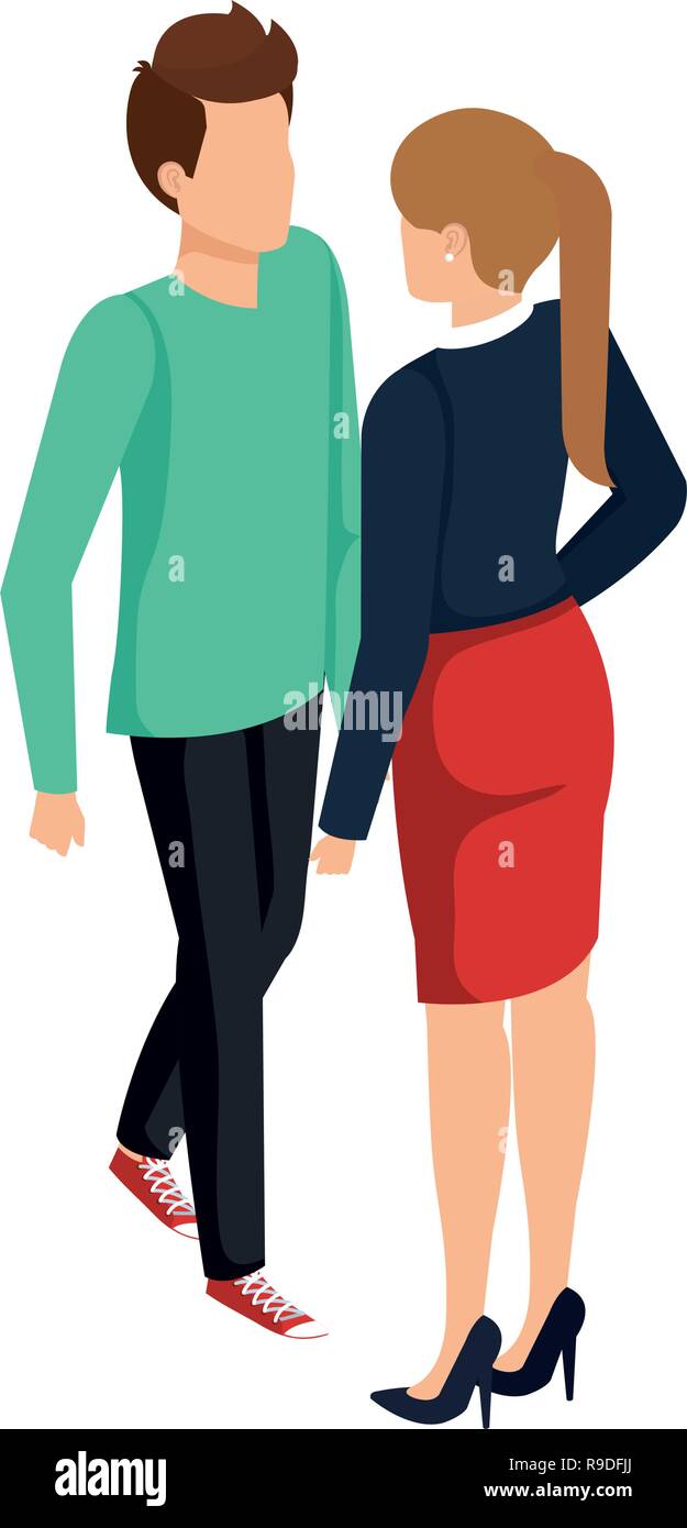 couple avatar characters icons Stock Vector Image & Art - Alamy