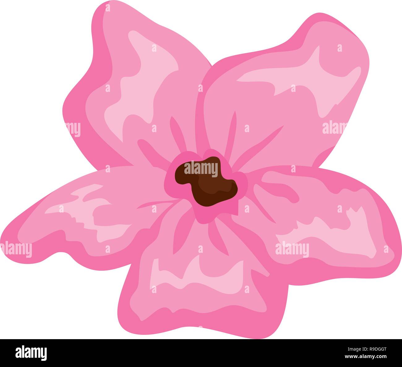 beautiful flower decorative icon Stock Vector Image & Art - Alamy