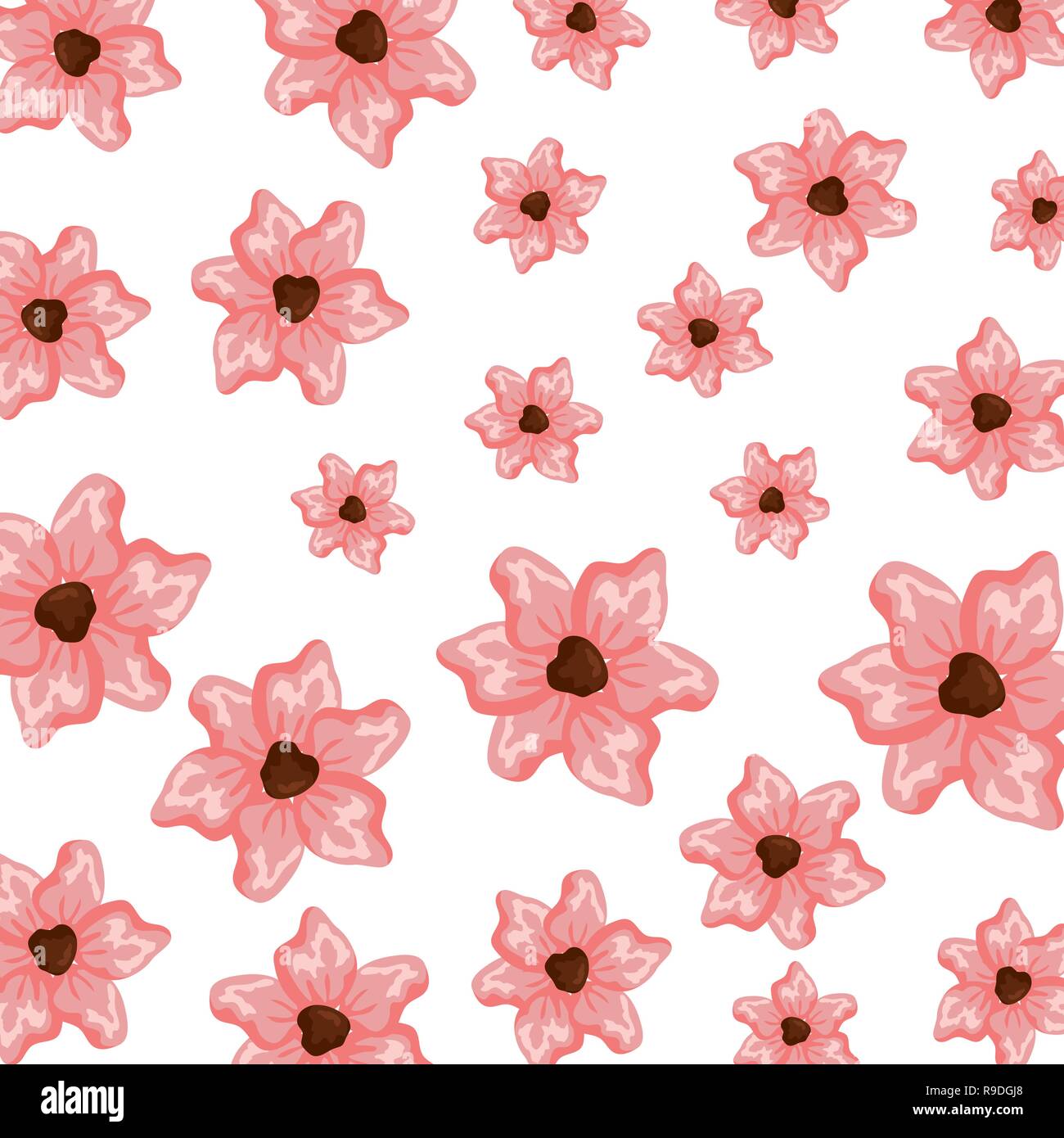 beautiful flowers pattern background Stock Vector Image & Art - Alamy