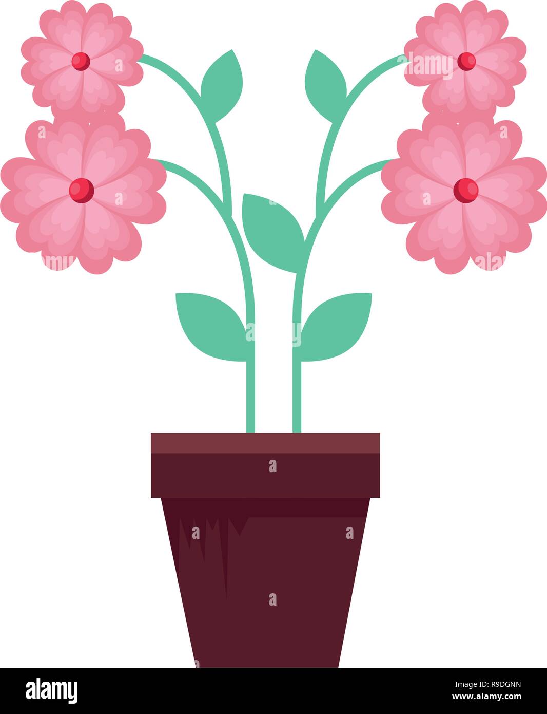 flower in pot icon Stock Vector Image & Art - Alamy