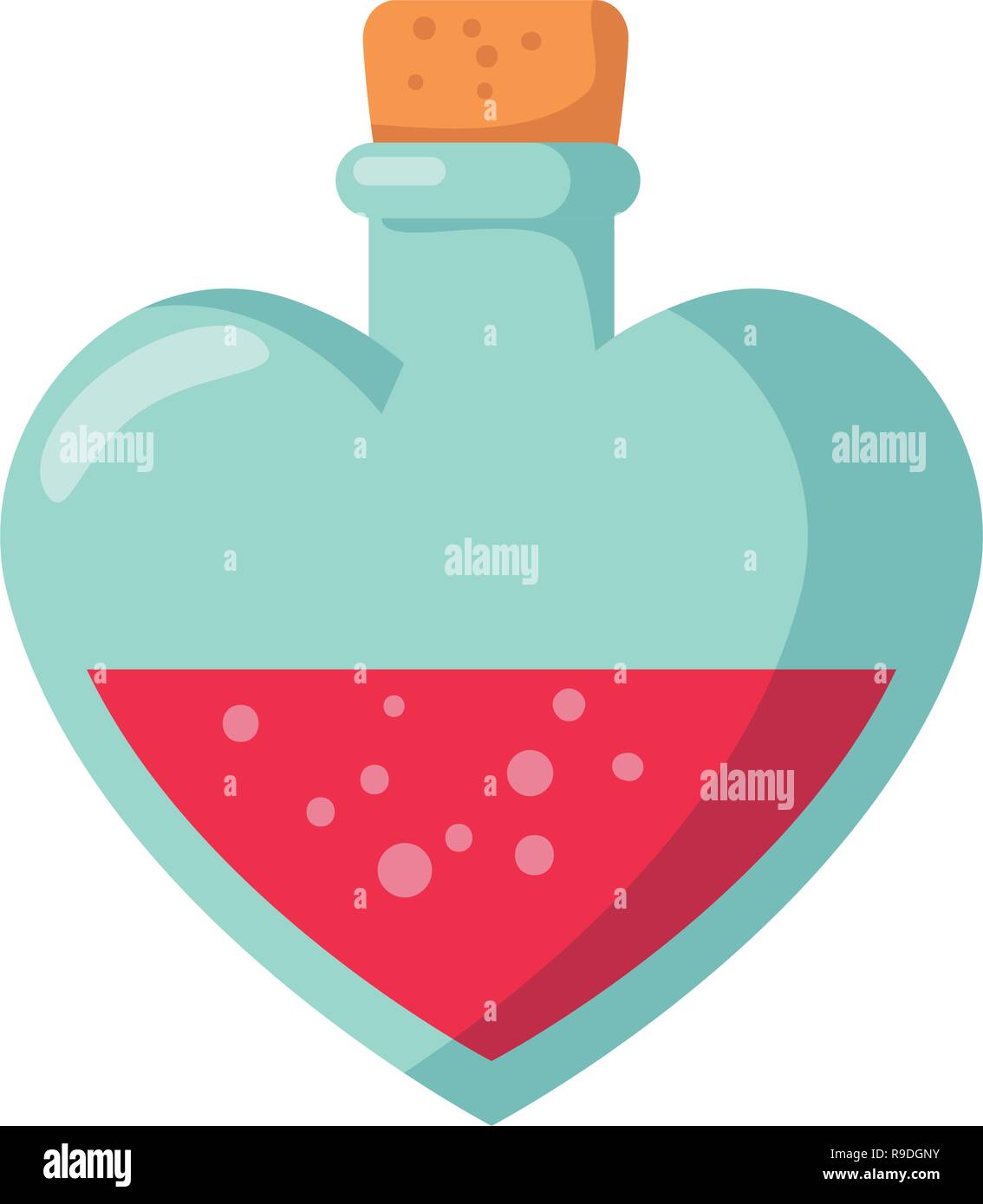 bottle with heart shape Stock Vector Image & Art - Alamy