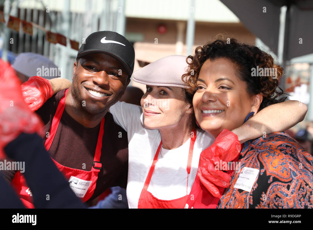 LA Mission's Annual Thanksgiving For The Homeless held at Los Angeles ...
