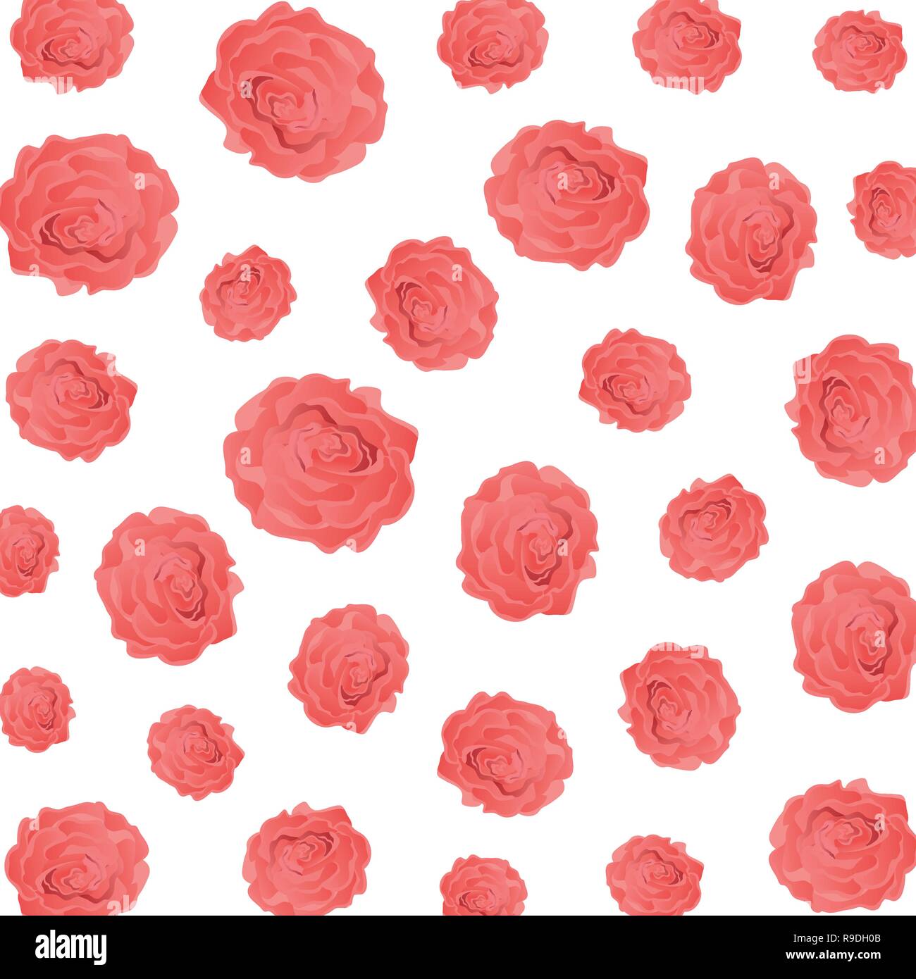 beauty roses pattern background Stock Vector Image & Art - Alamy