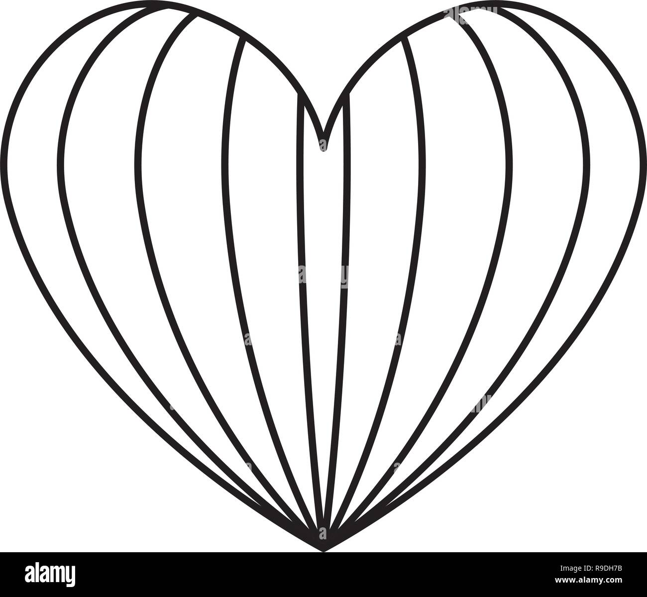 heart love with lines Stock Vector Image & Art - Alamy