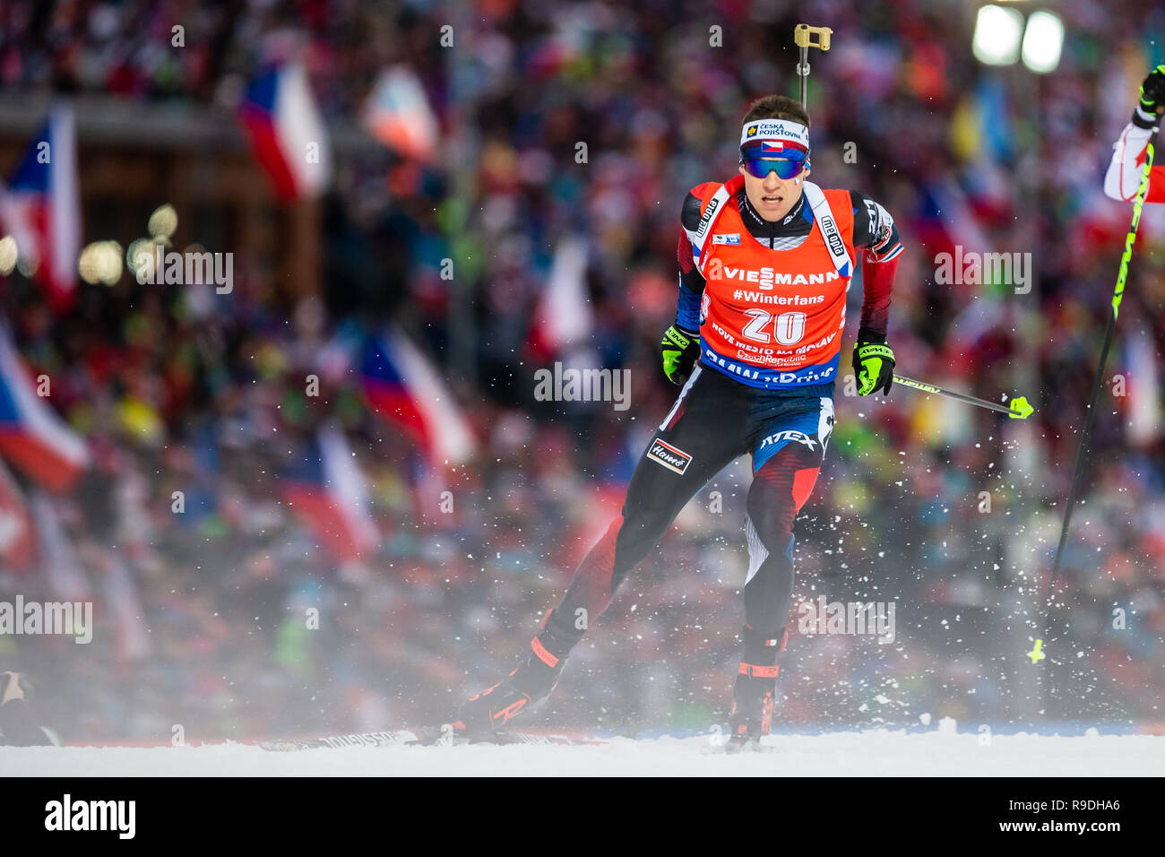 Michal Krcmar (Czech) competes in the Pursuit Men discipline during the ...