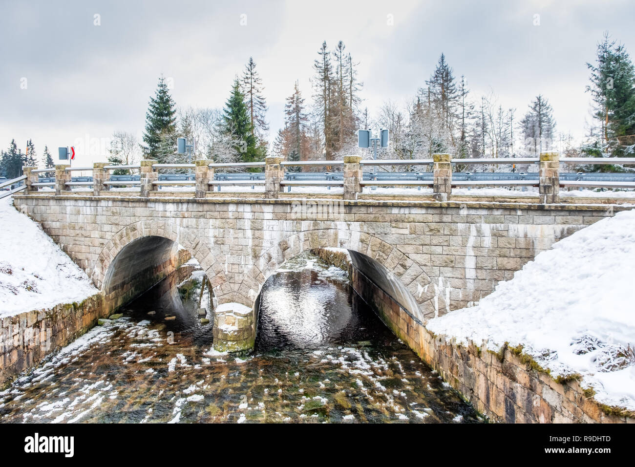 Nationalpark Harz im Winter Oderteich Stock Photo - Alamy