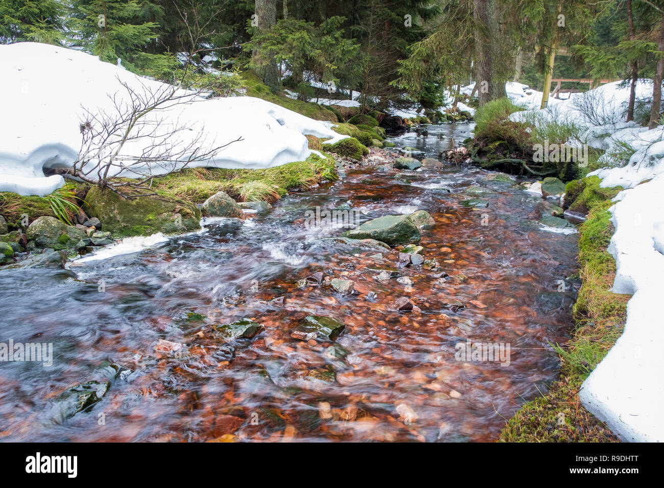 Nationalpark Harz im Winter Oderteich Stock Photo - Alamy