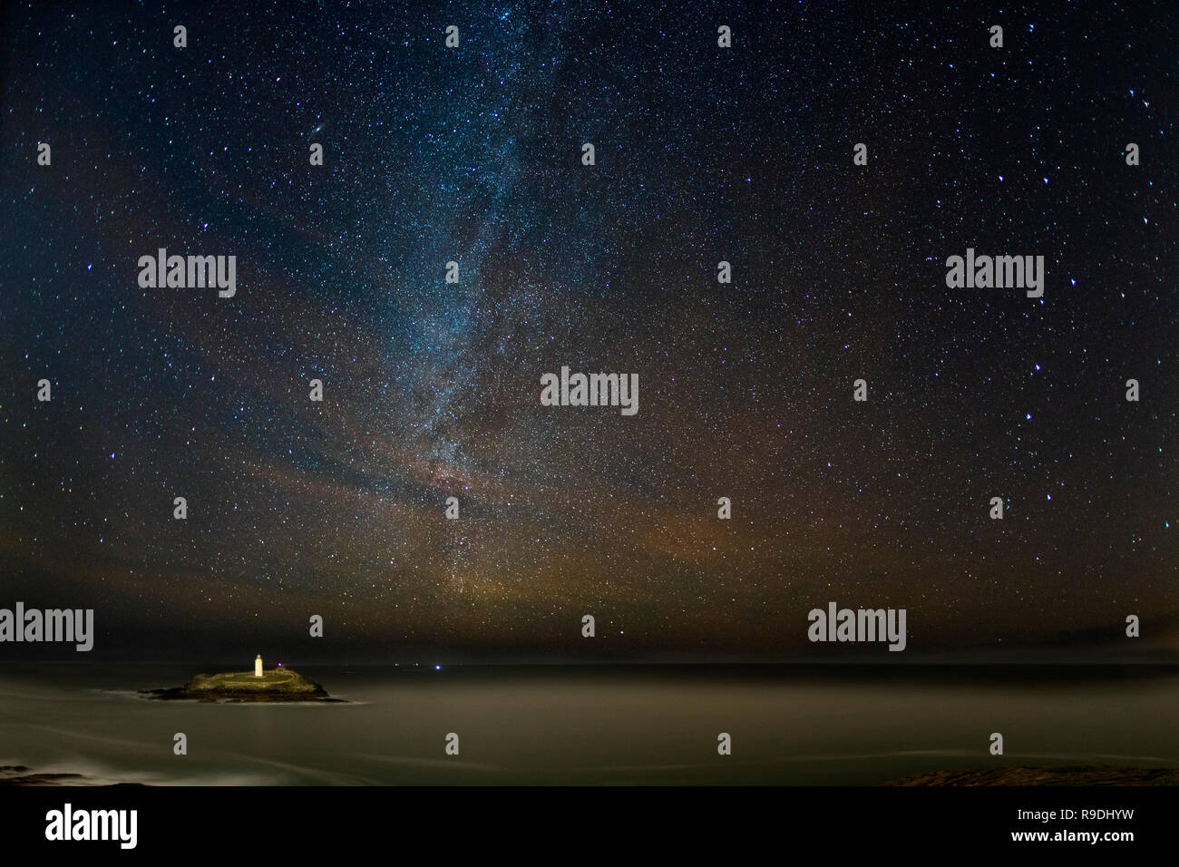 Godrevy lighthouse night hi-res stock photography and images - Alamy