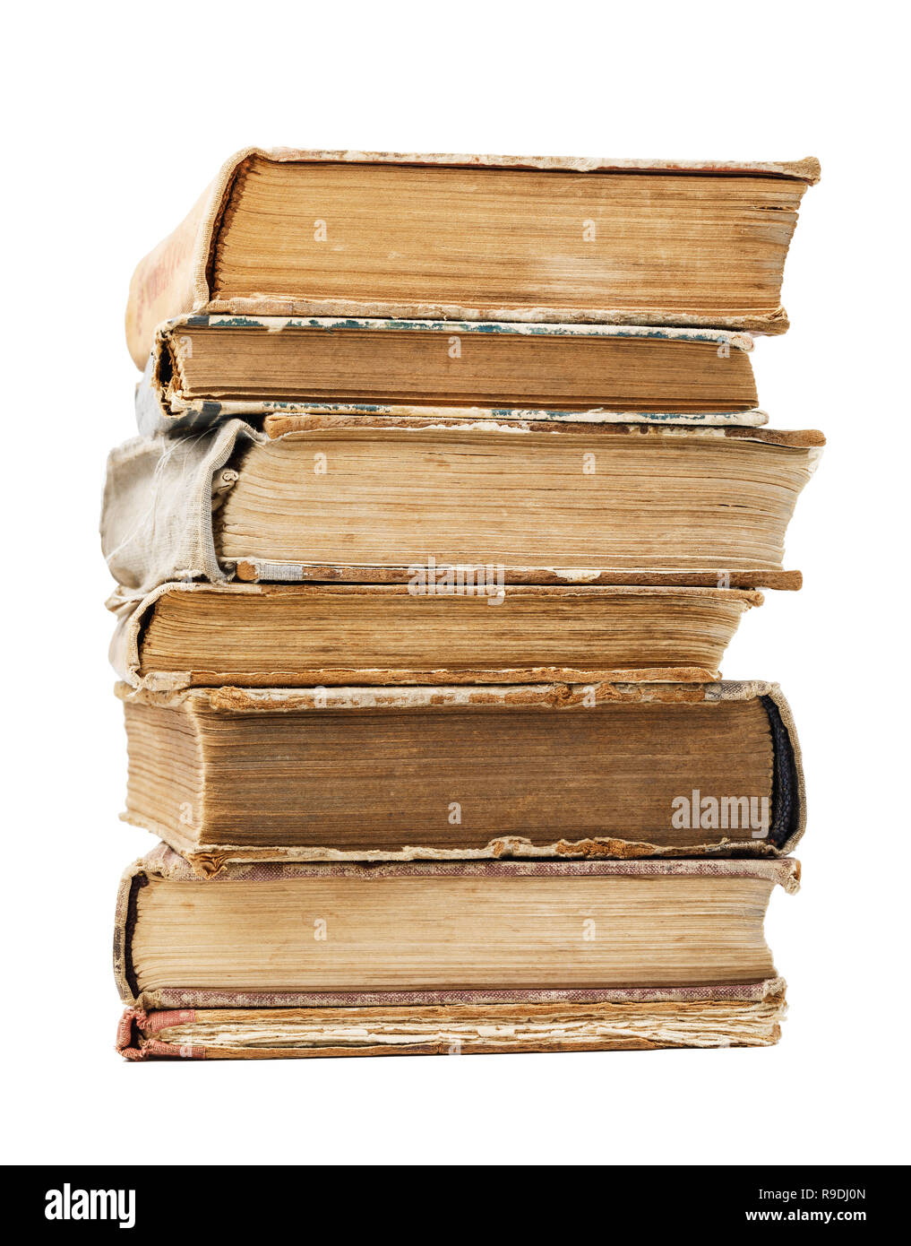 Vintage paper stack isolated book Cut Out Stock Images & Pictures - Alamy