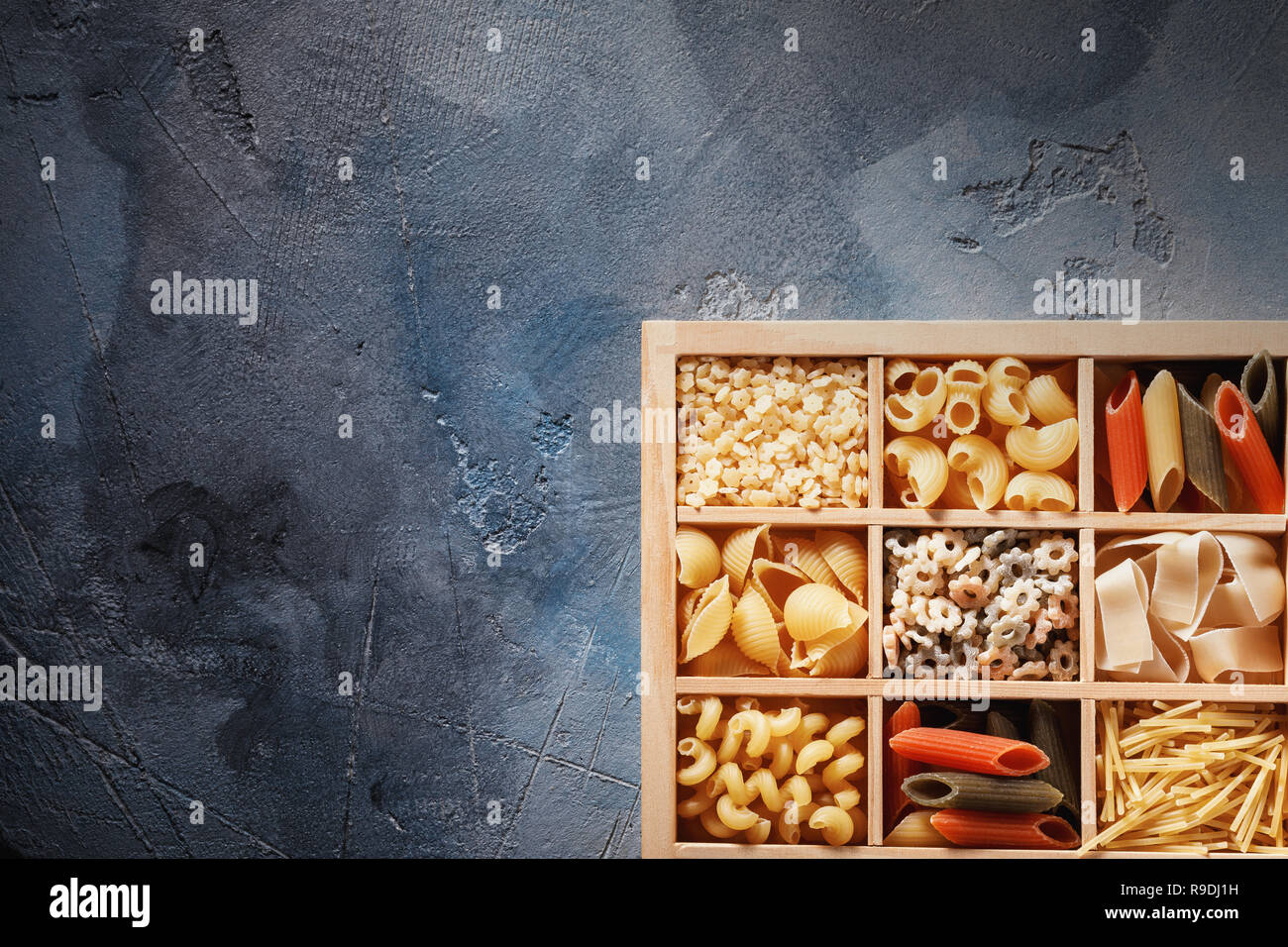 Pasta in a box hi-res stock photography and images - Alamy