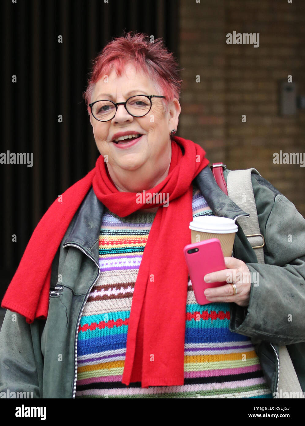 Jo Brand outside ITV Studios today Featuring: Jo Brand Where: London ...