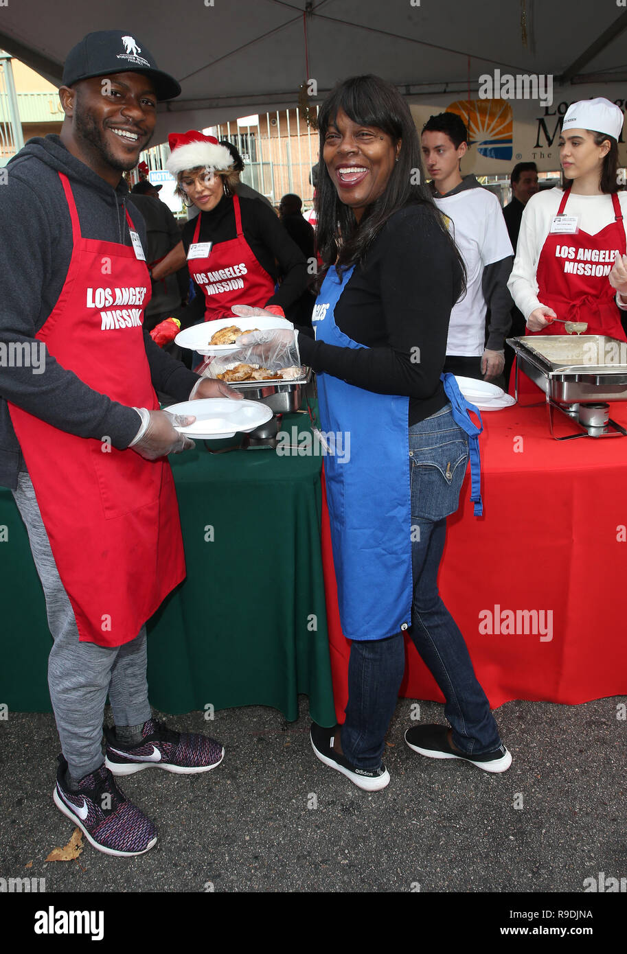21 December 2018 - Los Angeles, California - Edwin Hodge, Yolette ...