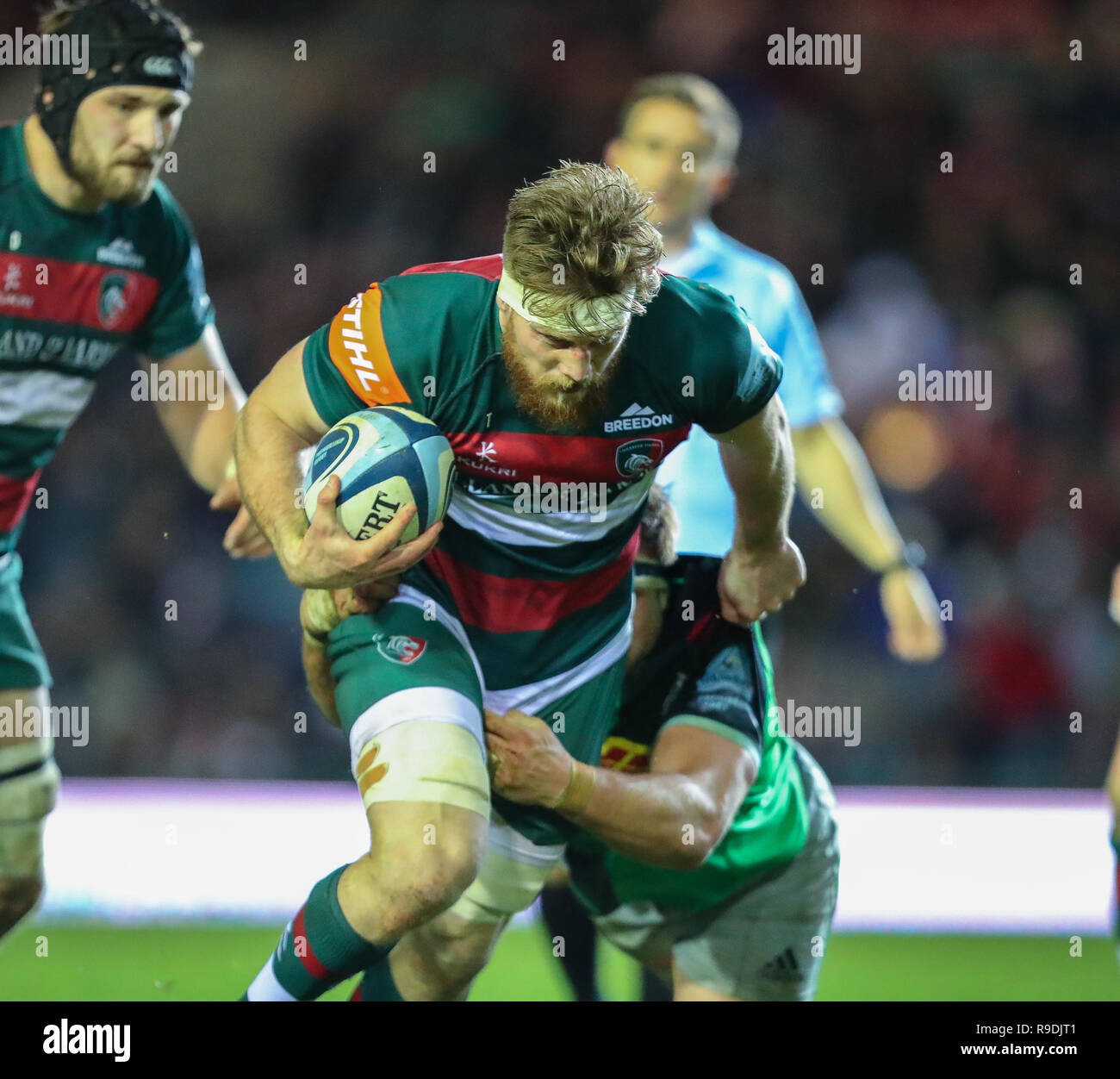 Leicester tigers brendon oconnor during the champions cup hi-res stock ...