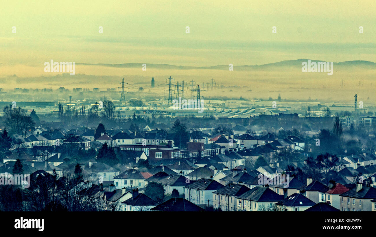 Pylons night scotland hi-res stock photography and images - Alamy