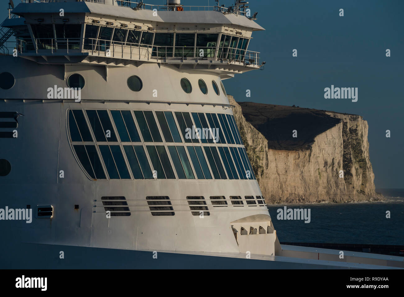 Ferries drive in and out of teh busy port - The Christmas get away is ...