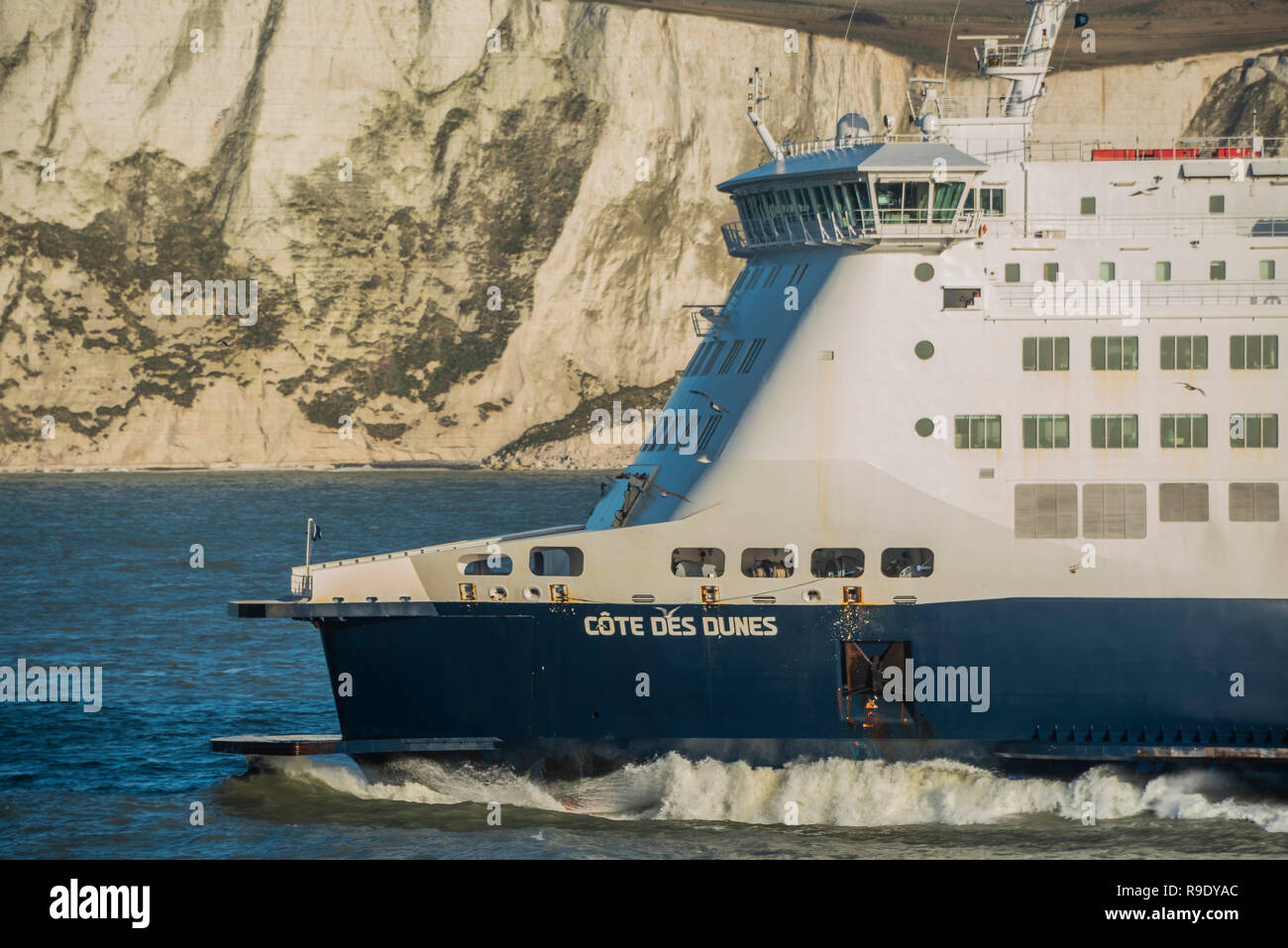 Ferries drive in and out of teh busy port - The Christmas get away is ...