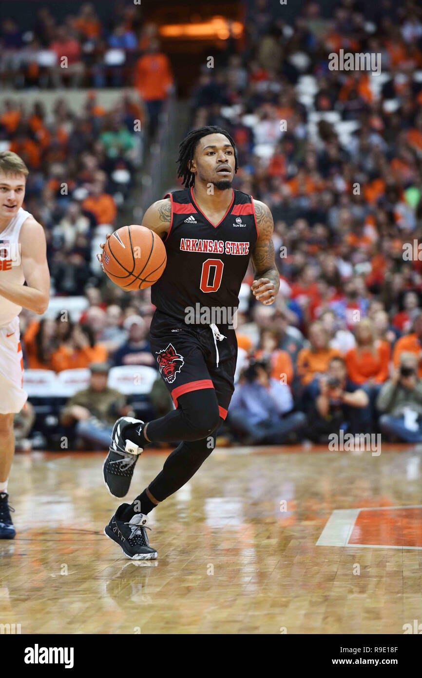 Syracuse, NY, USA. 22nd Dec, 2018. Arkansas State Red Wolfs senior ...
