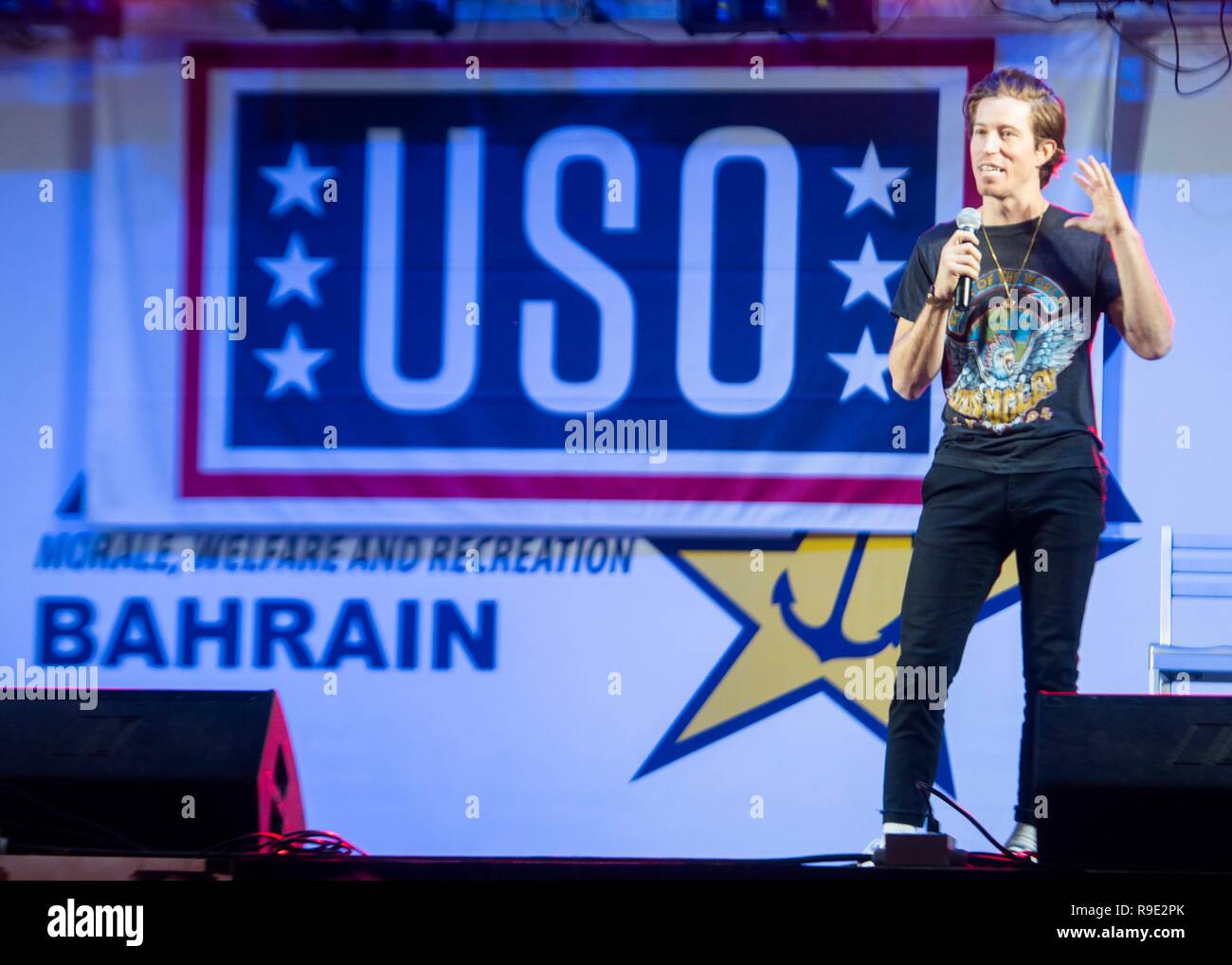 Manama, Bahrain. 21st Dec, 2018. Three-time Olympic gold medalist Shaun ...