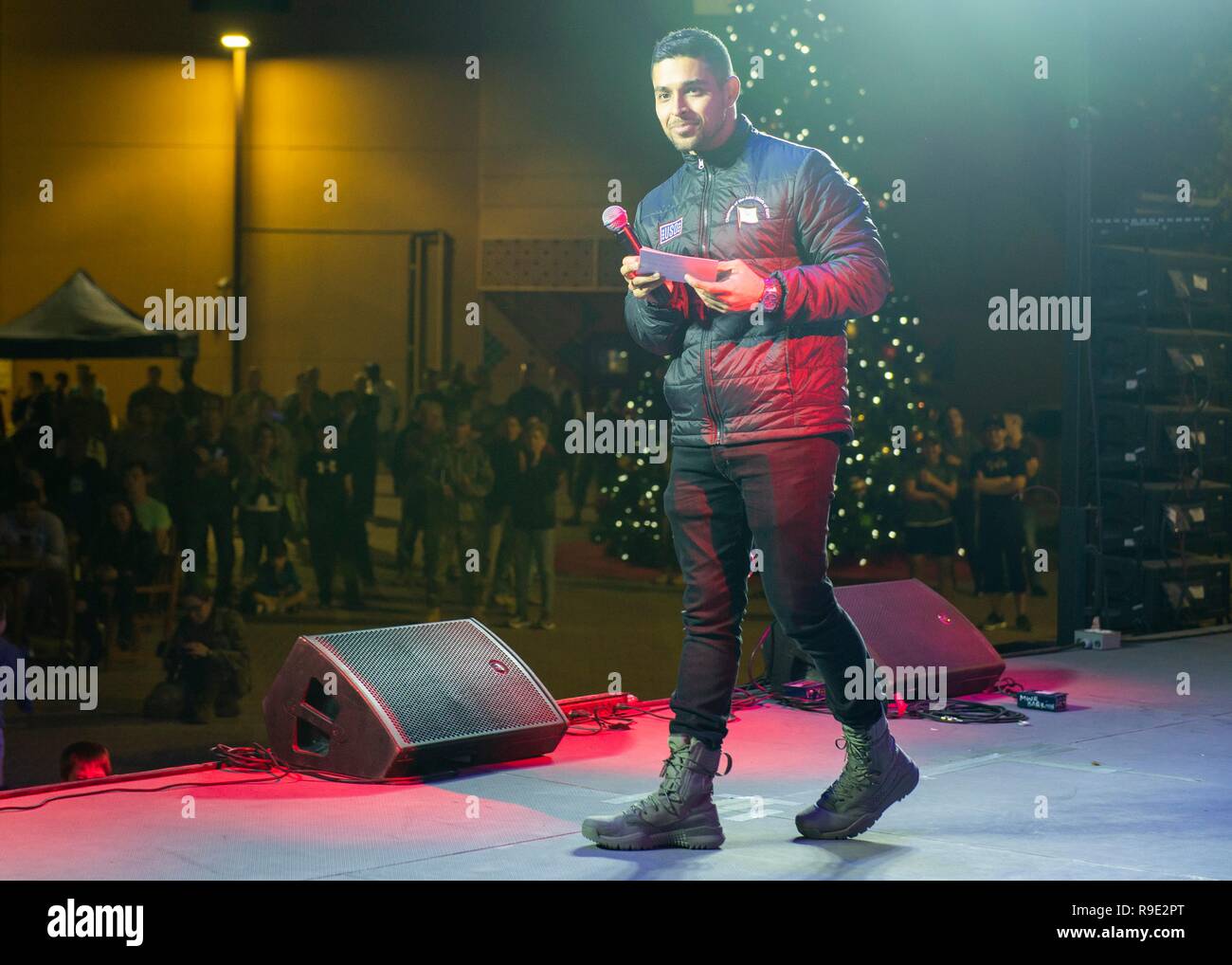 Manama, Bahrain. 21st Dec, 2018. Actor Wilmer Valderrama takes part in ...