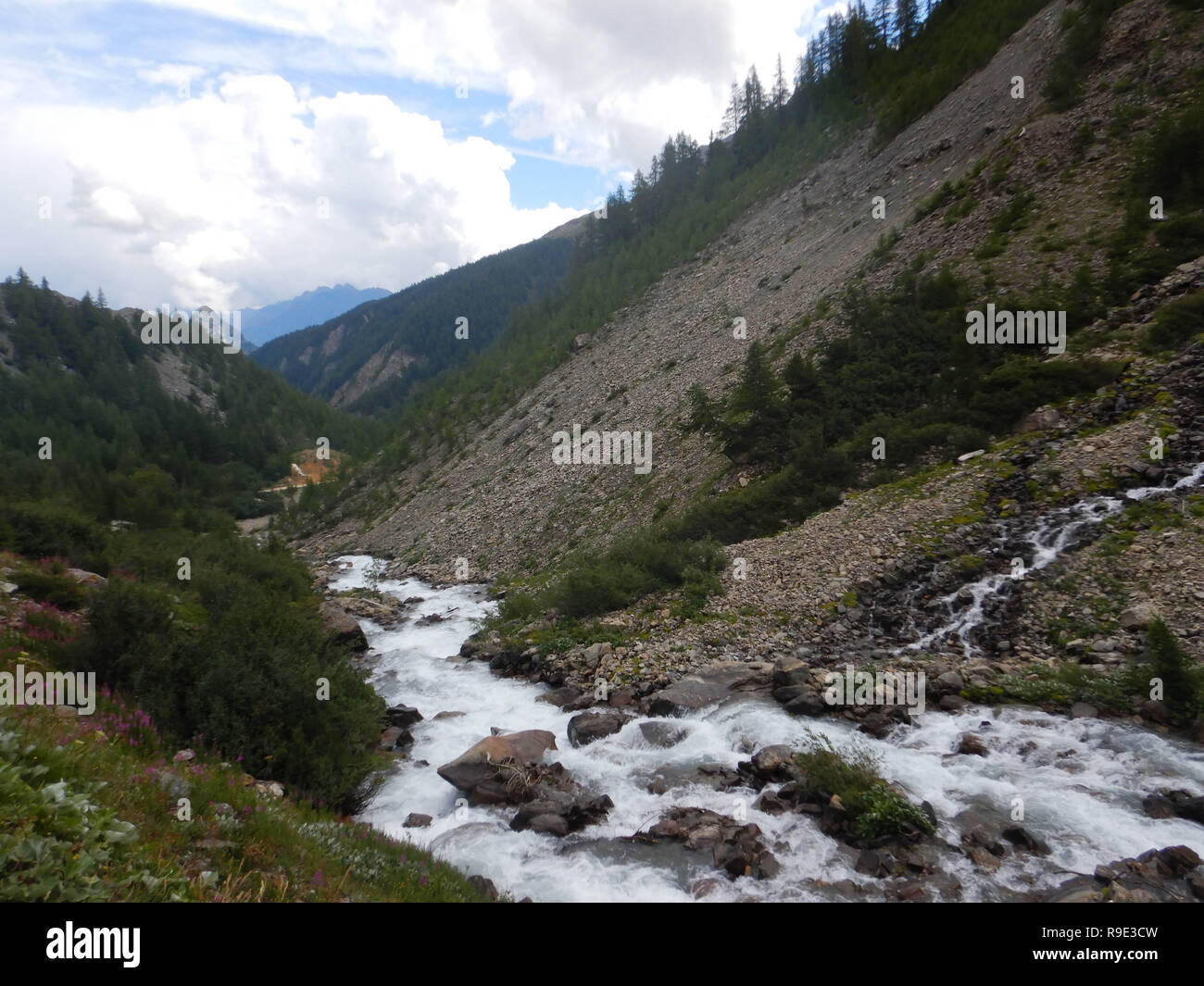 Veny Valley, Val d'Aosta - Italy. River Dora veny Stock Photo - Alamy