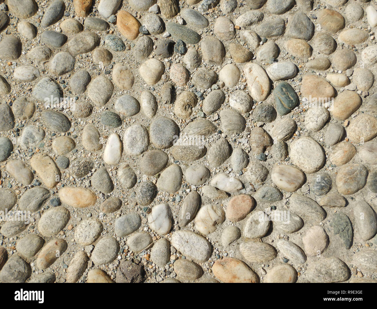 Background - a road made with stones Stock Photo - Alamy