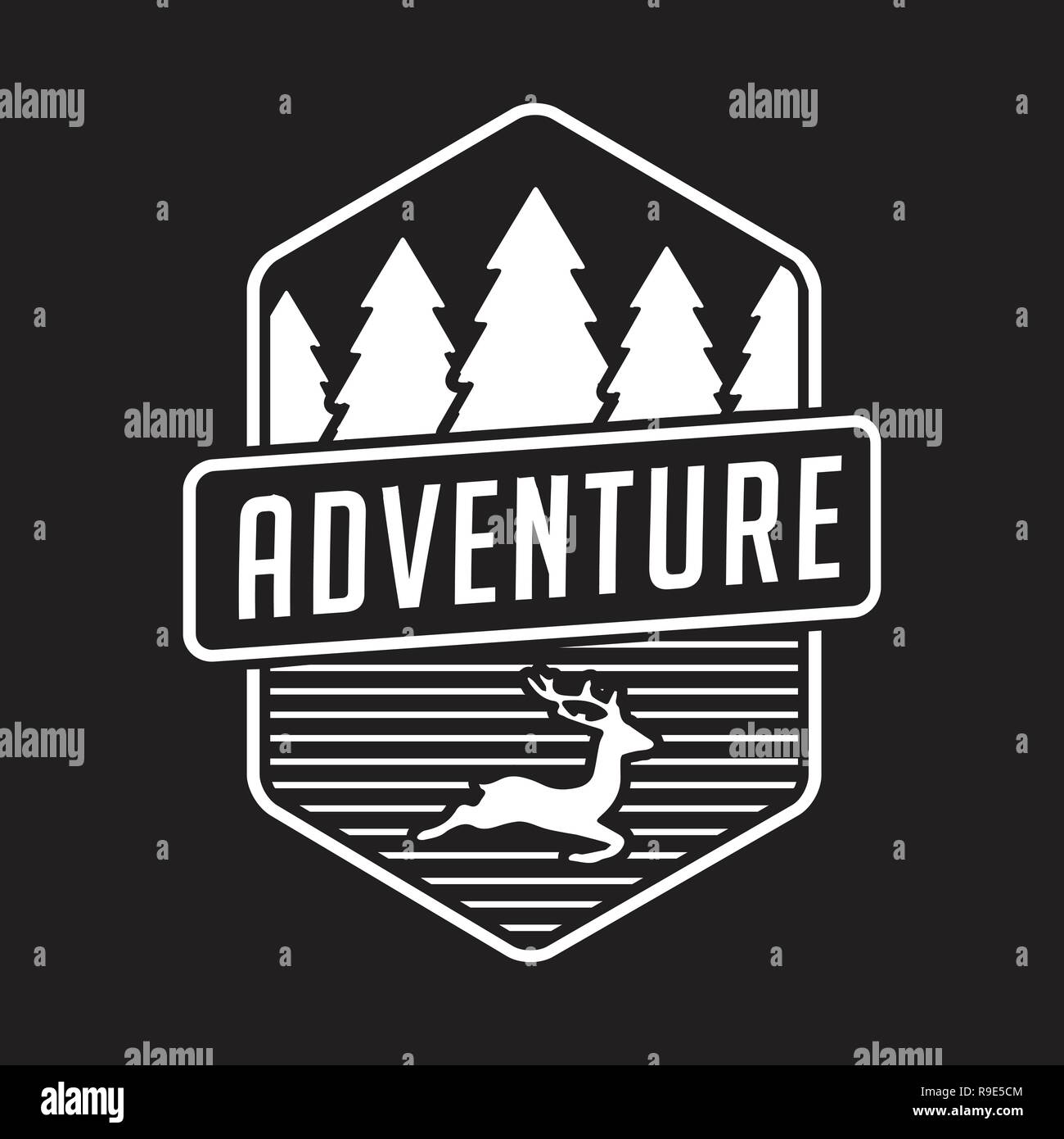 Adventure Logo and Badge, good for print. best for your branding Stock ...