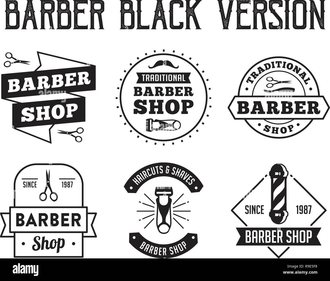 Barber Badge and Logo, good for your shop. good vector Stock Vector ...