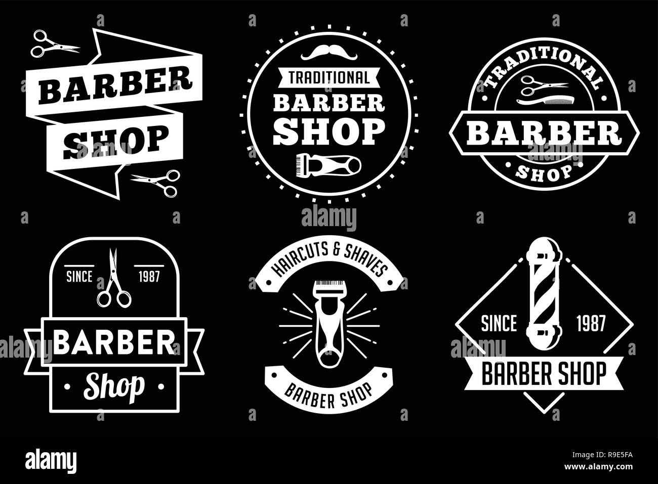 Barber Badge and Logo, good for your shop. good vector Stock Vector ...