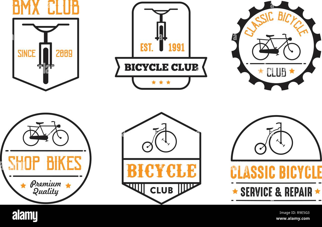 Bicycle Badge and Logo, good for print. best vector Stock Vector Image ...