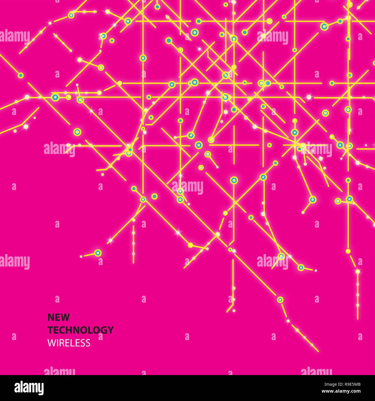 Modern abstract wireless technology Stock Vector Images - Alamy