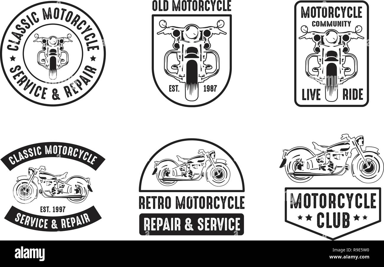 Motorcycle badge and logo, good for print best vector Stock Vector ...