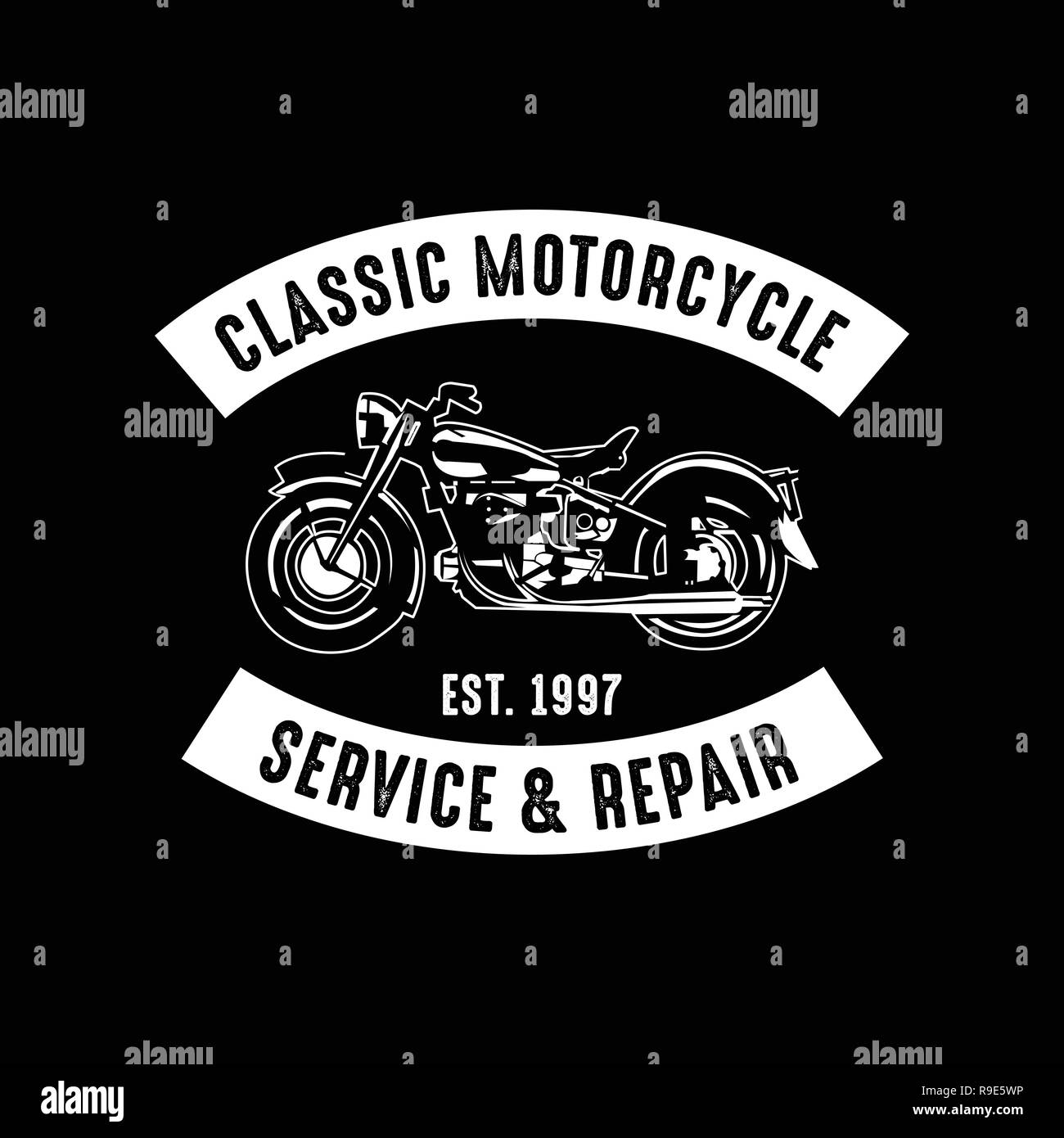 Chopper garage Black and White Stock Photos & Images - Alamy