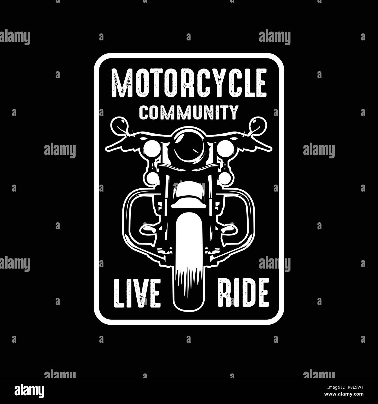Motorcycle badge and logo, good for print best vector Stock Vector ...