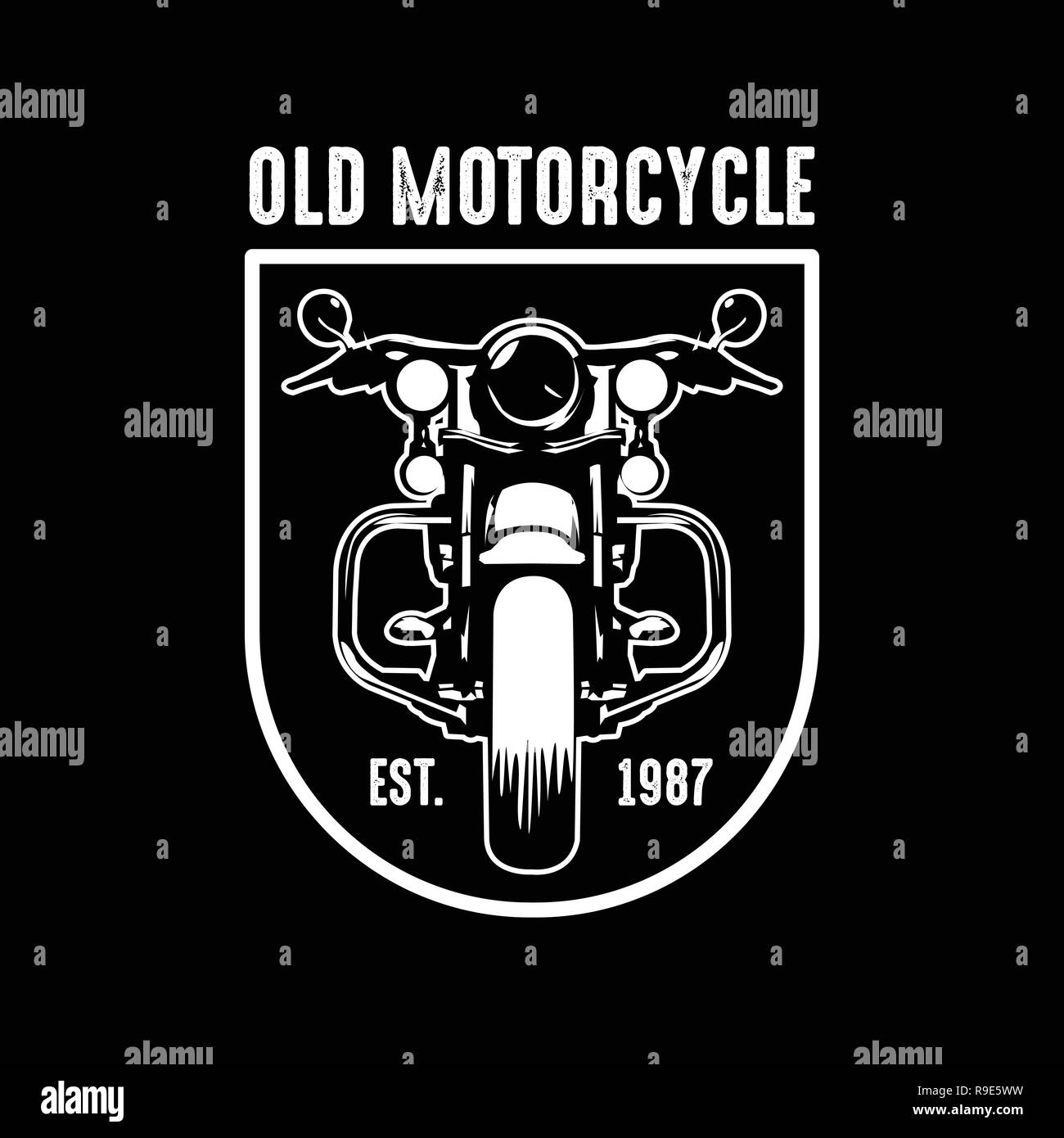 Motorcycle badge and logo, good for print best vector Stock Vector ...
