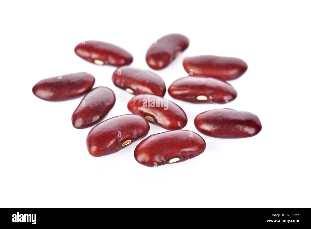 red kidney bean isolated on white background Stock Photo - Alamy