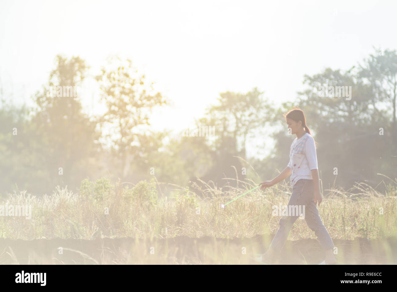 Farming women walking in fields hi-res stock photography and images - Alamy