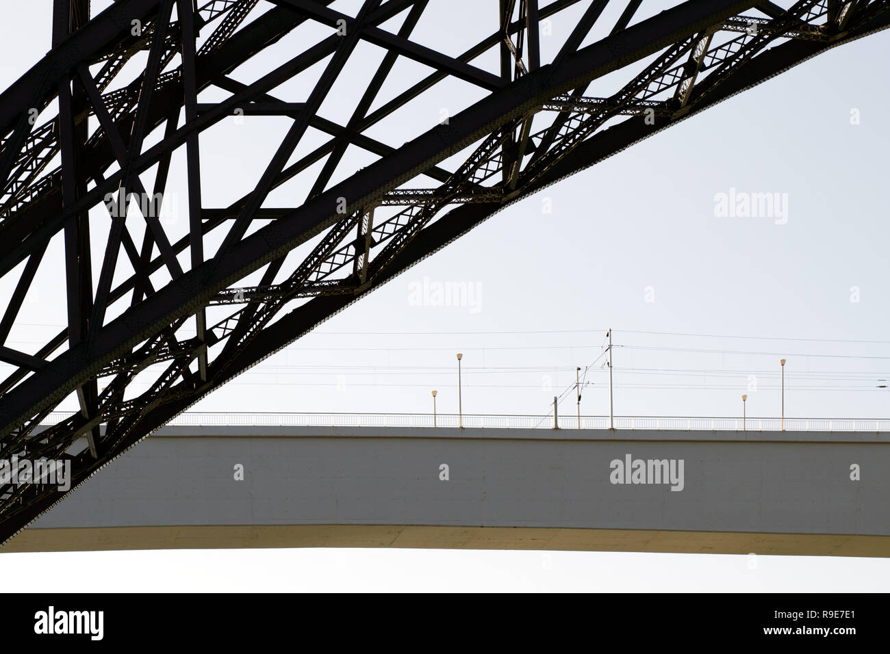 Old and new bridge in Porto, Portugal Stock Photo - Alamy