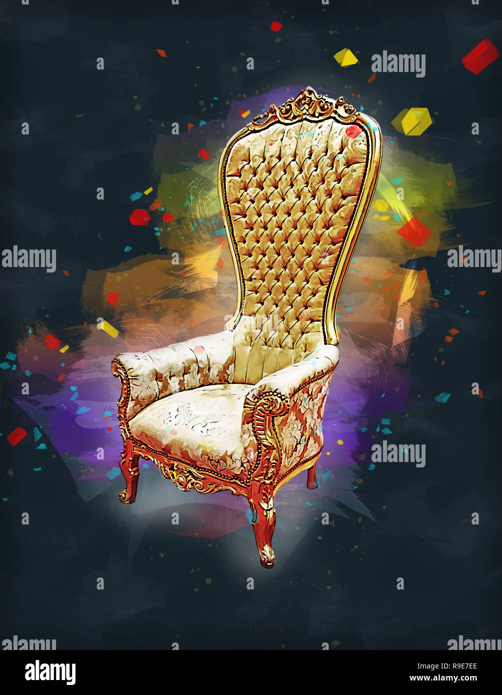 Throne cut out hi-res stock photography and images - Alamy