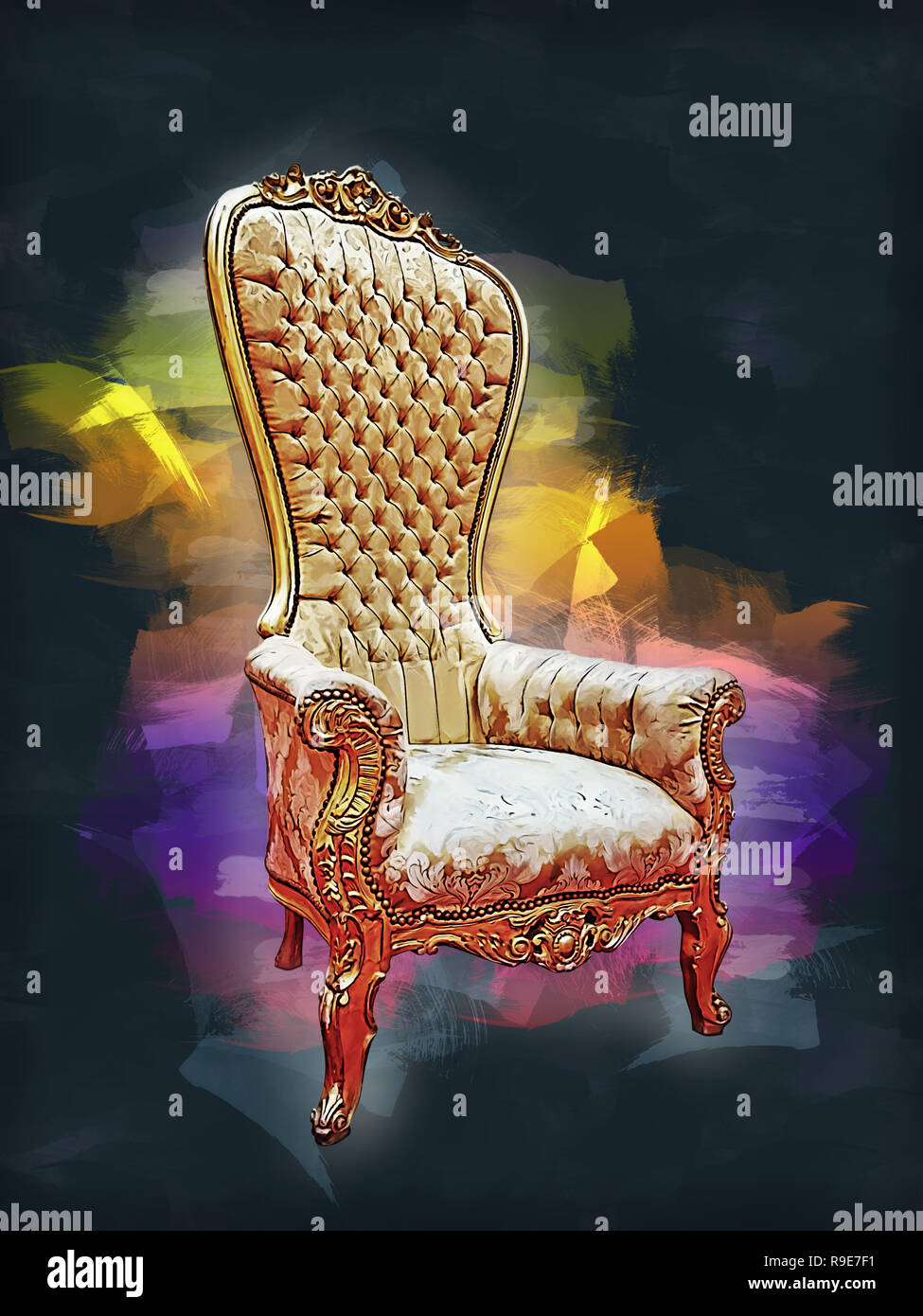 Throne cut out hi-res stock photography and images - Alamy