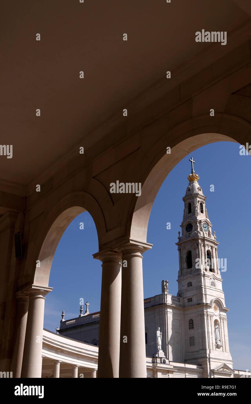 Interesting picture of the Shrine of Fatima view from inside of the ...