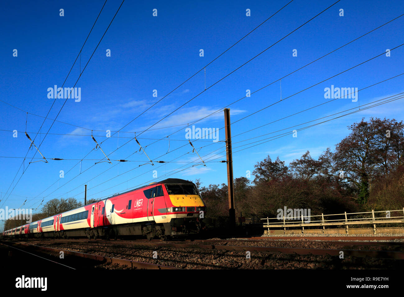 LNER train 82200, London and North Eastern Railway, East Coast Main Line Railway, Peterborough ...