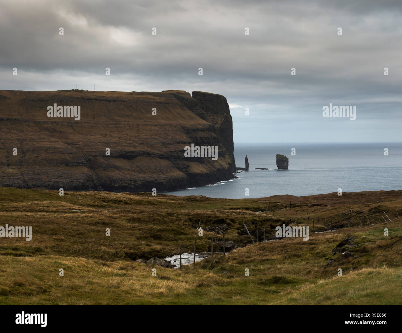 The Witch and The Giant, Faroe Islands, Folk Law Stock Photo - Alamy