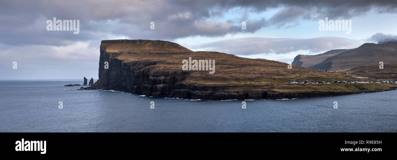 The Witch and The Giant, Faroe Islands, Folk Law Stock Photo - Alamy