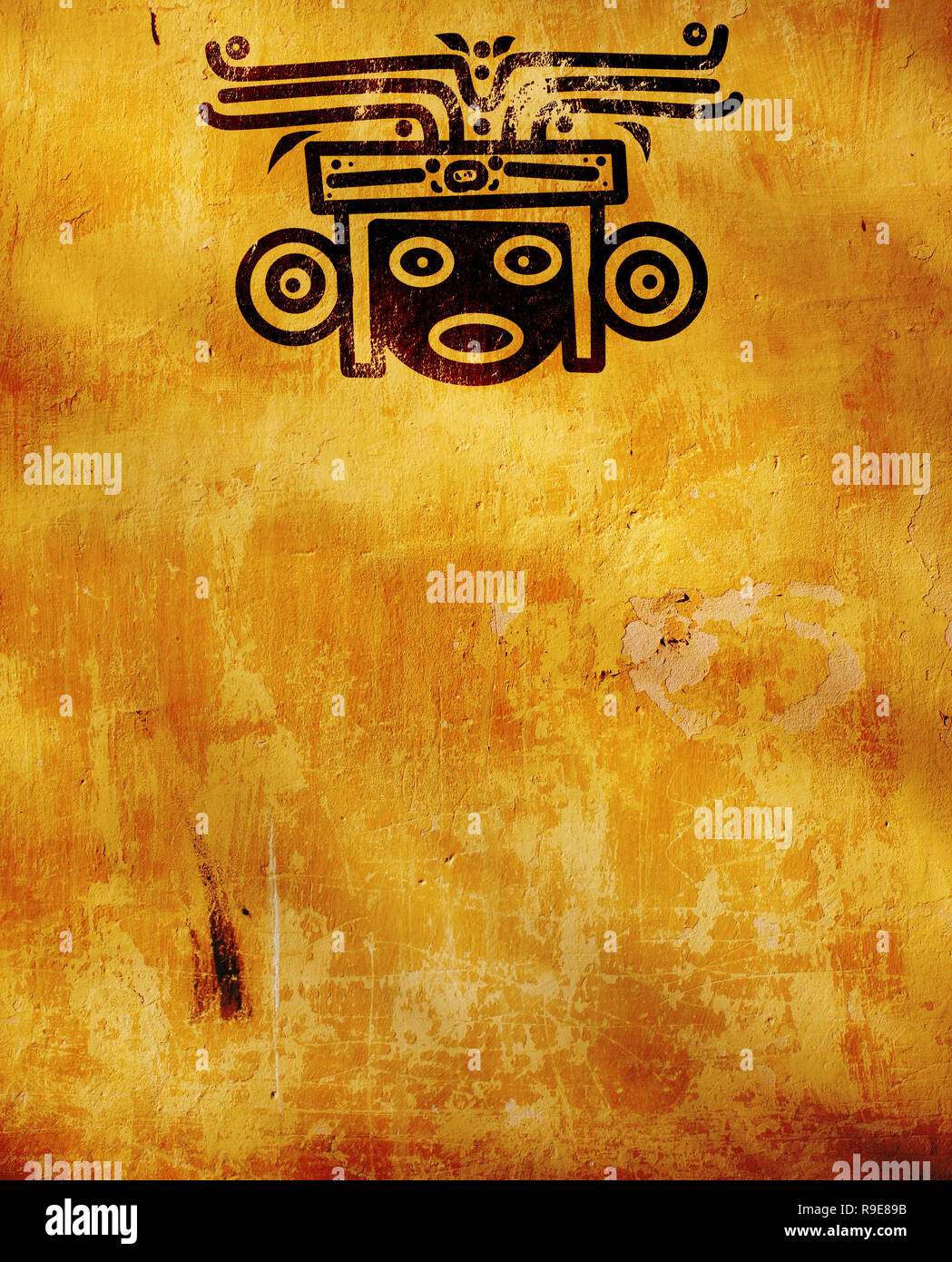 Horizontal background with American Indian national patterns Stock ...