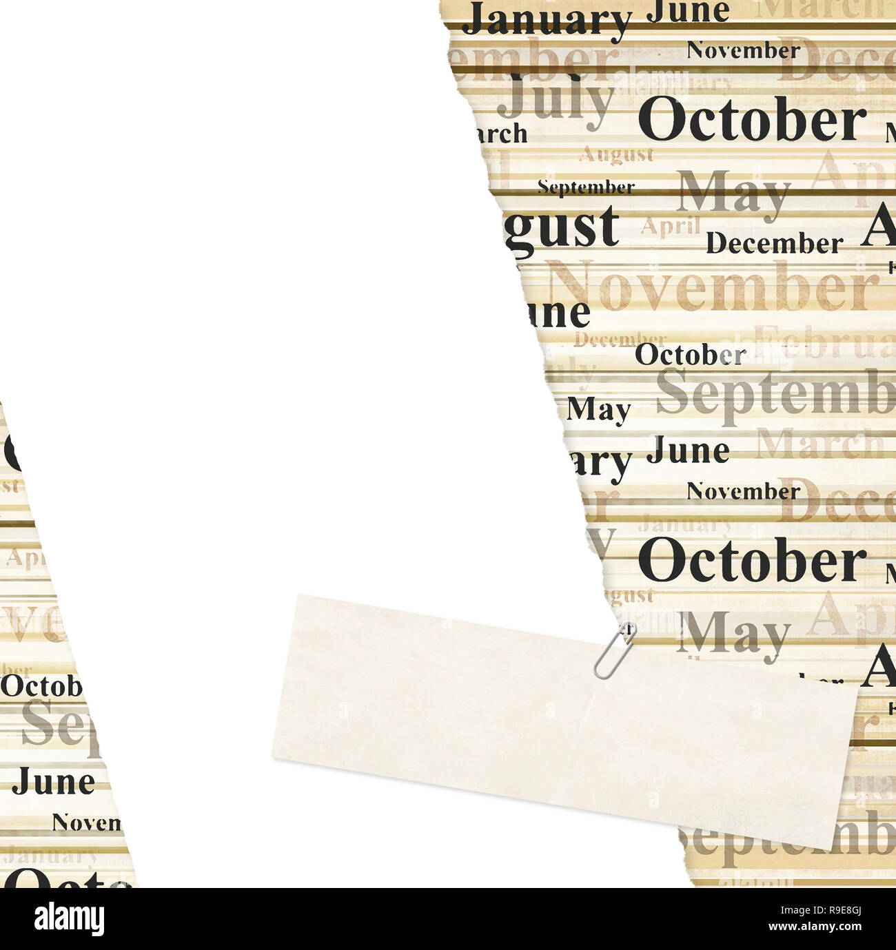 Grunge background with names of months Stock Photo - Alamy