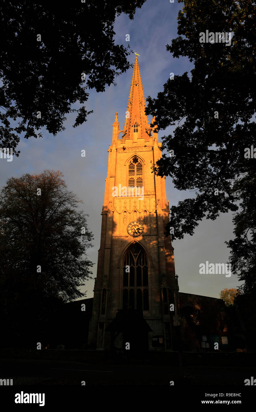 All Saints Church, Moulton village, Lincolnshire, England Stock Photo ...