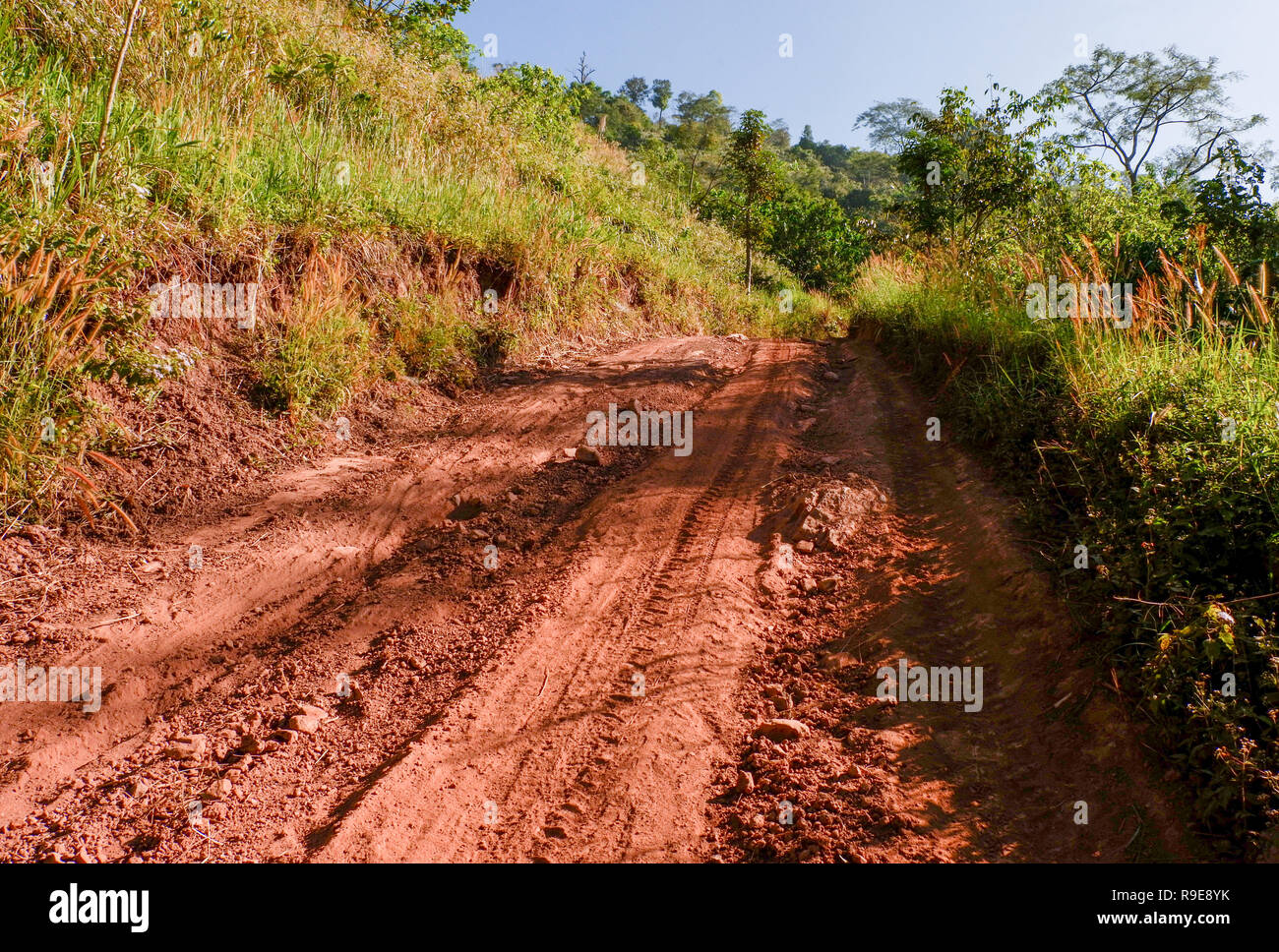 Gravel road trough landscape hi-res stock photography and images - Alamy